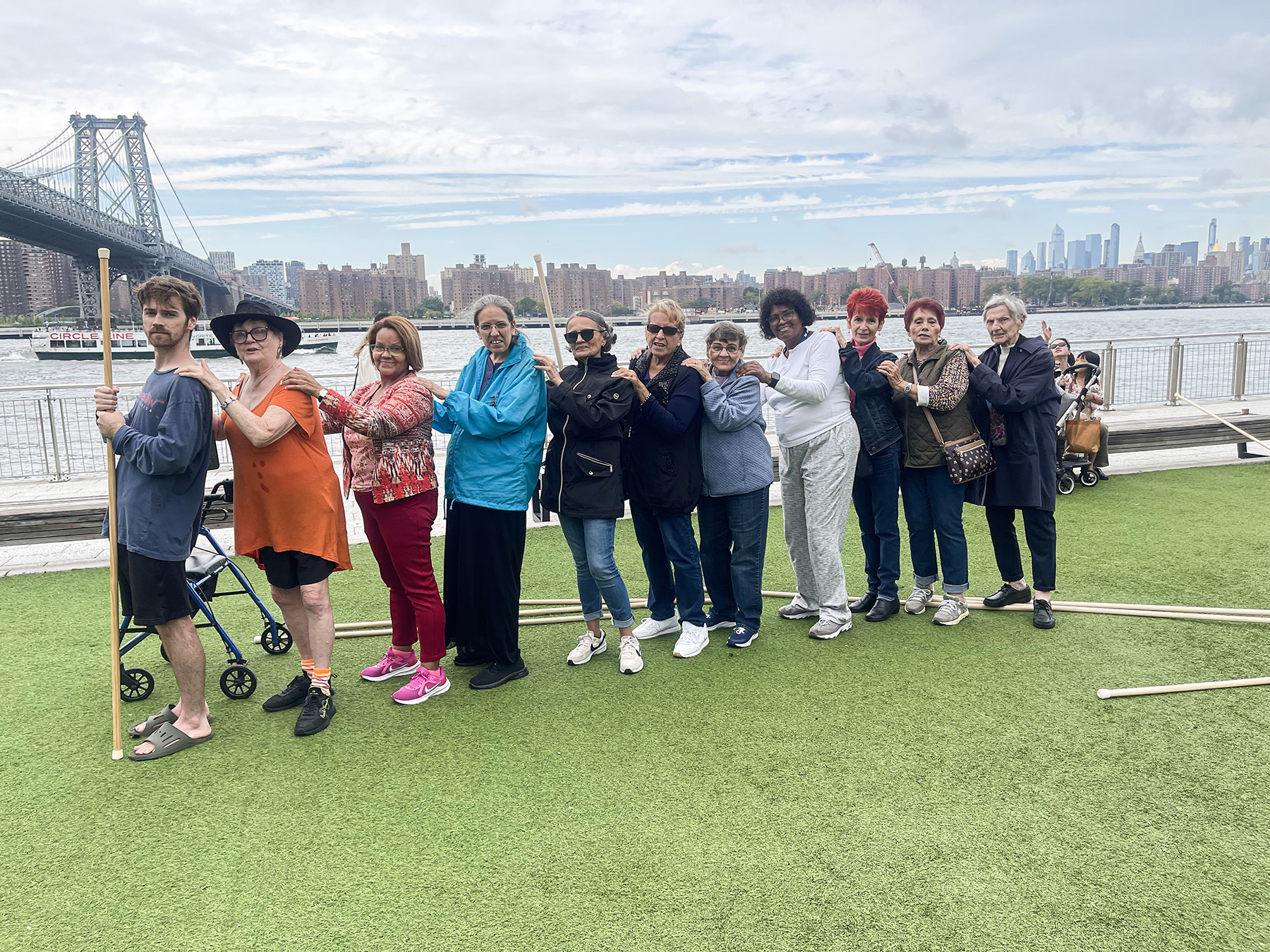 Seniors Discover Longevity (Sticks) at Domino Park – The Greenline